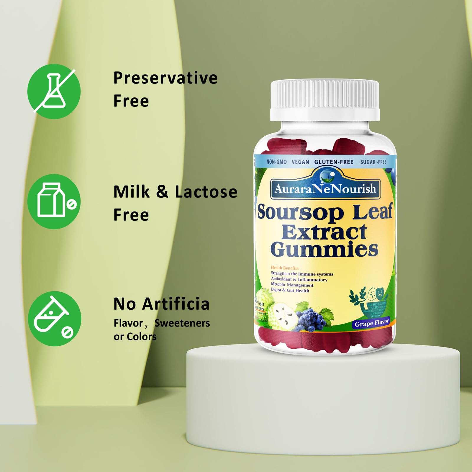 soursop gummies for immune boost