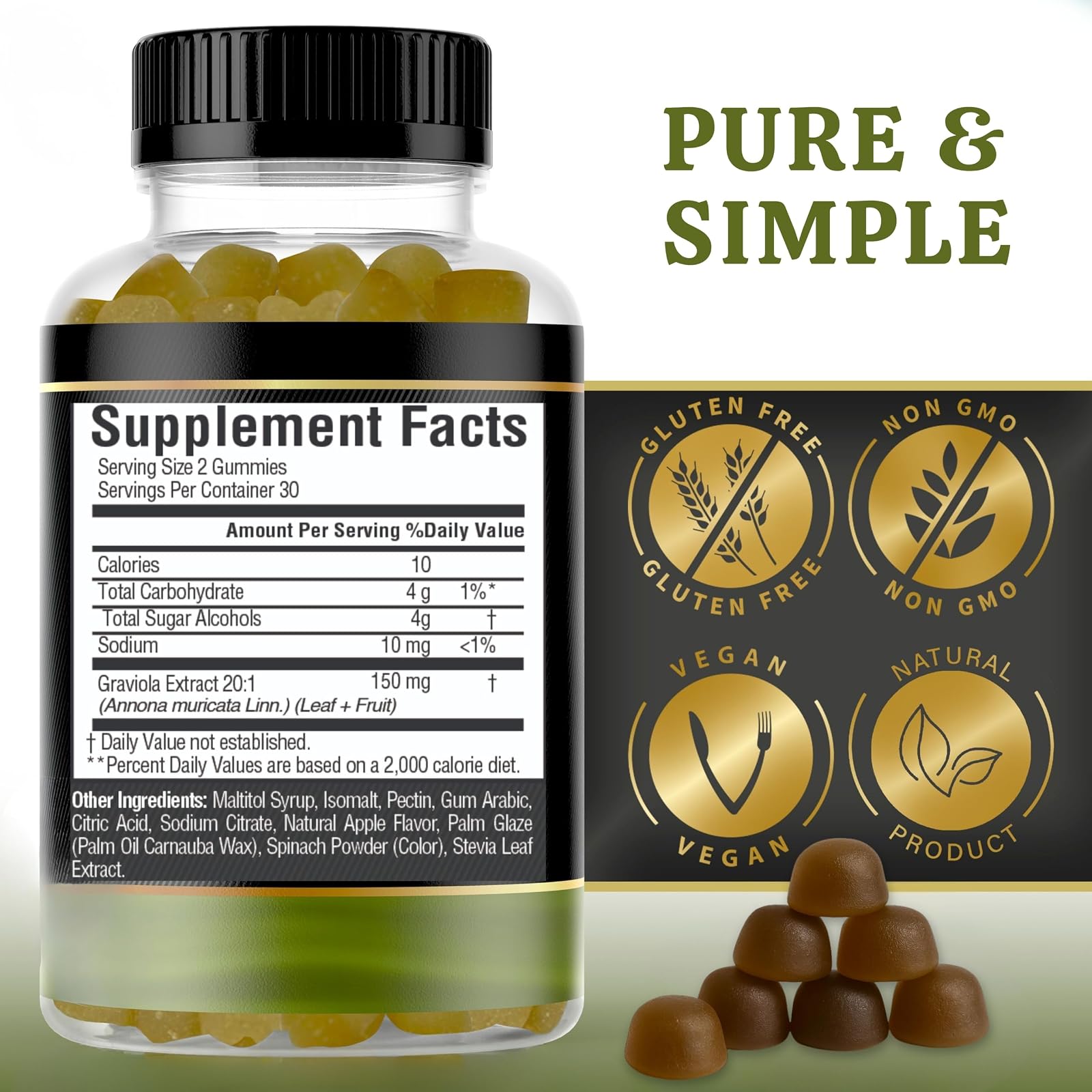 Soursop gummies for senior health
