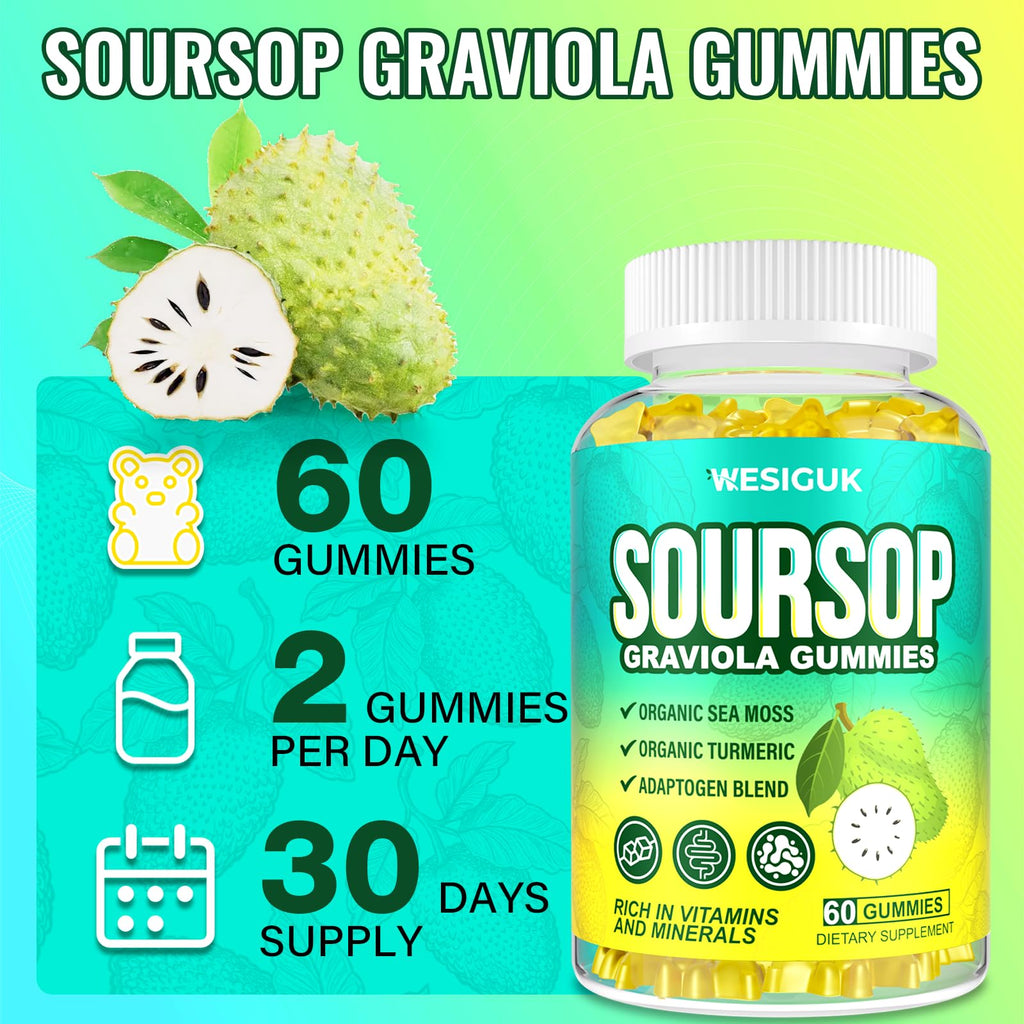 soursop gummies with turmeric extract
