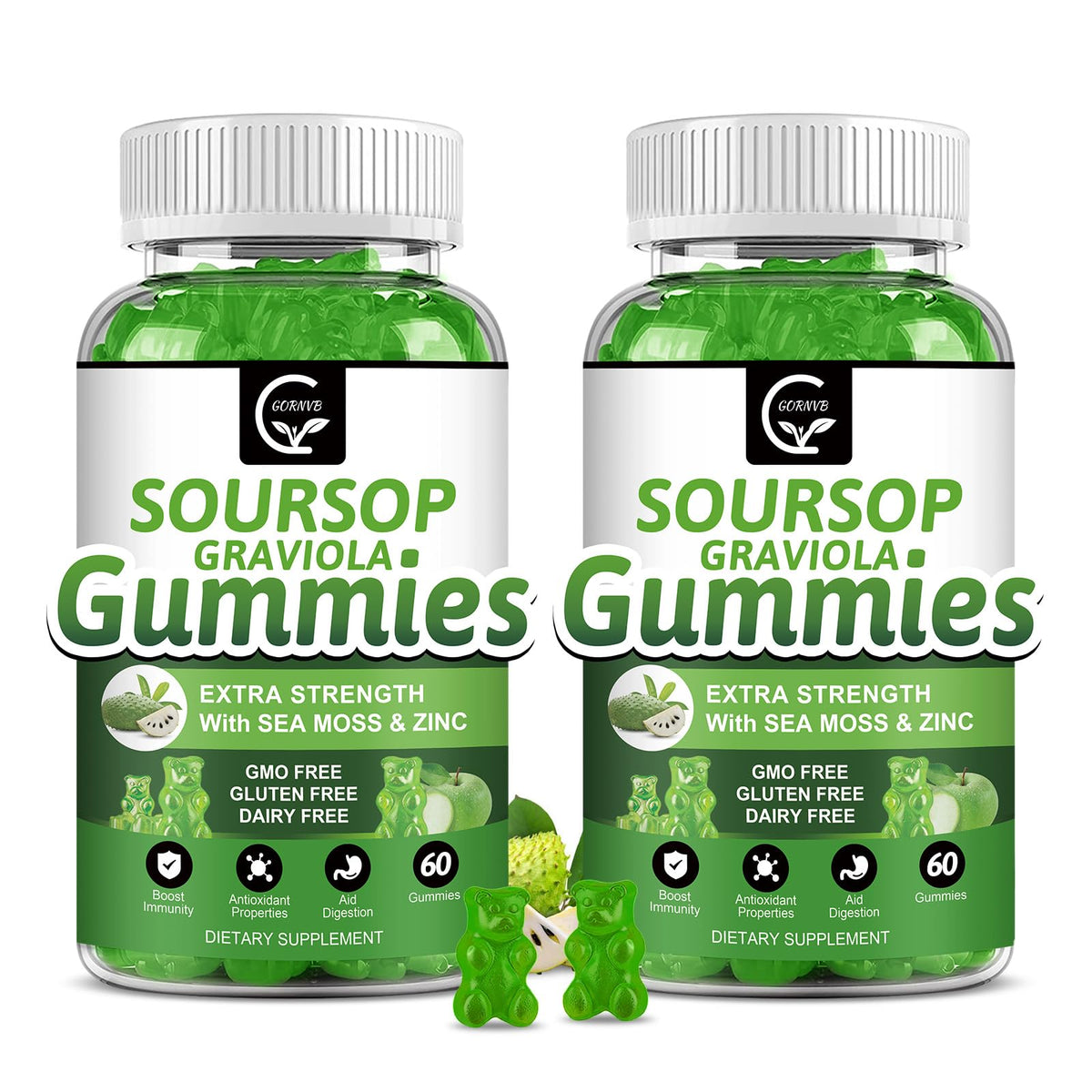 Soursop gummy multivitamin for adults
