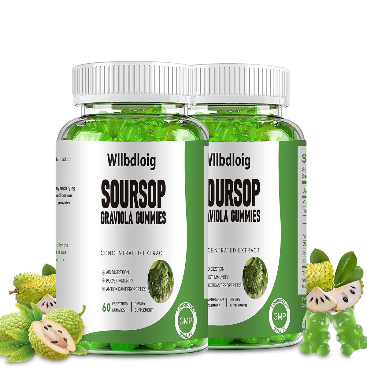 Soursop gummy multivitamins for adults