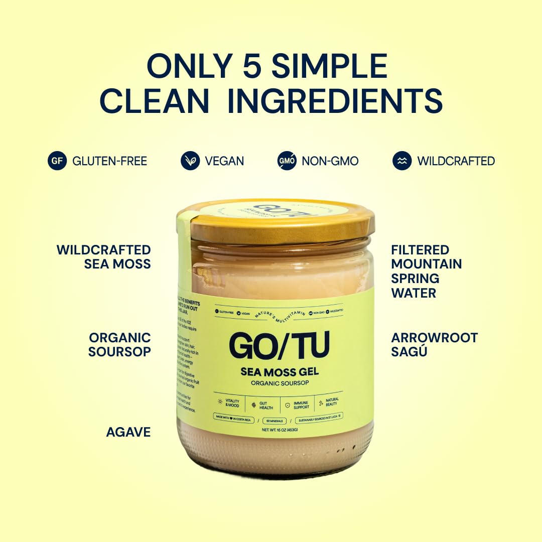 Soursop infused sea moss gel