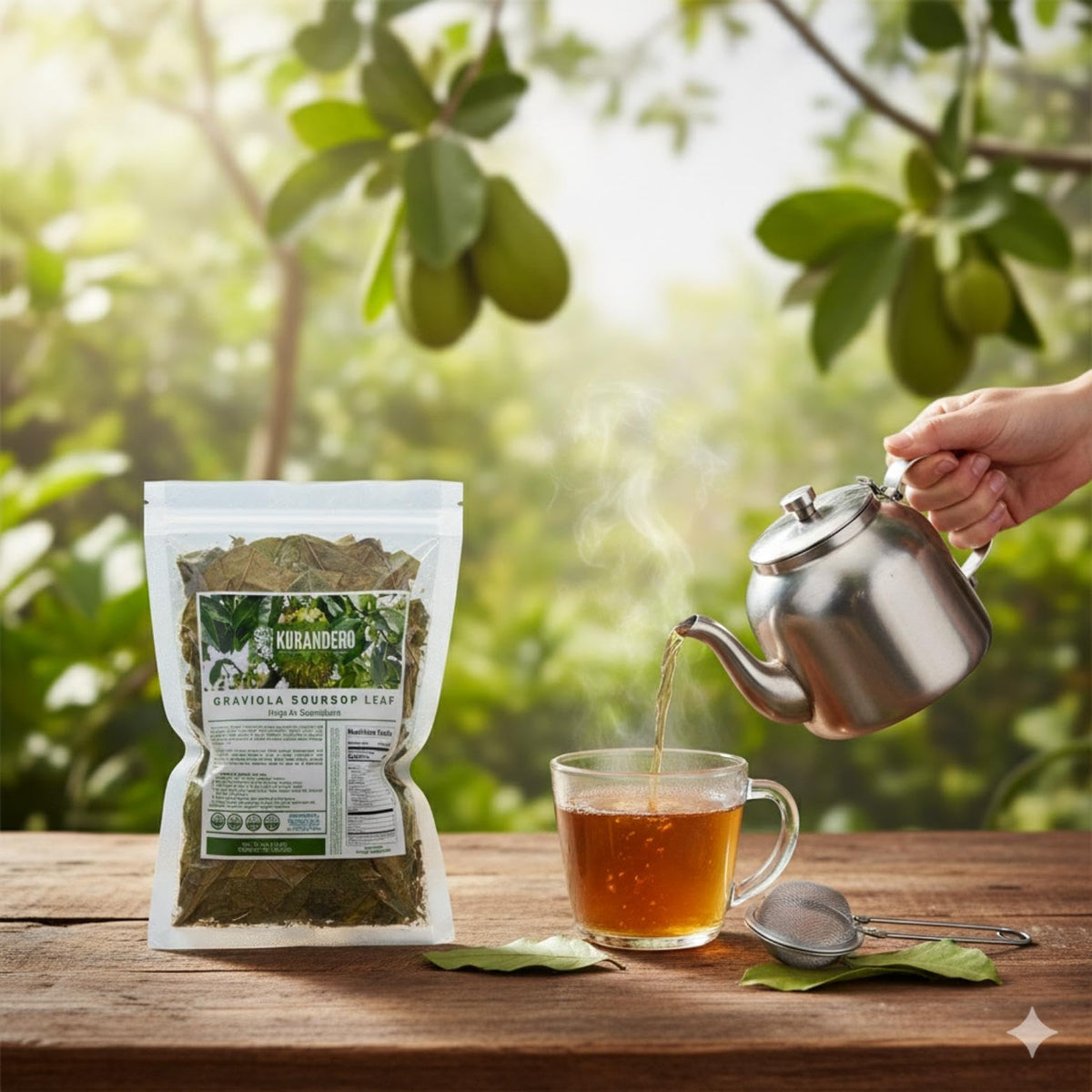 Soursop leaf tea for digestive health