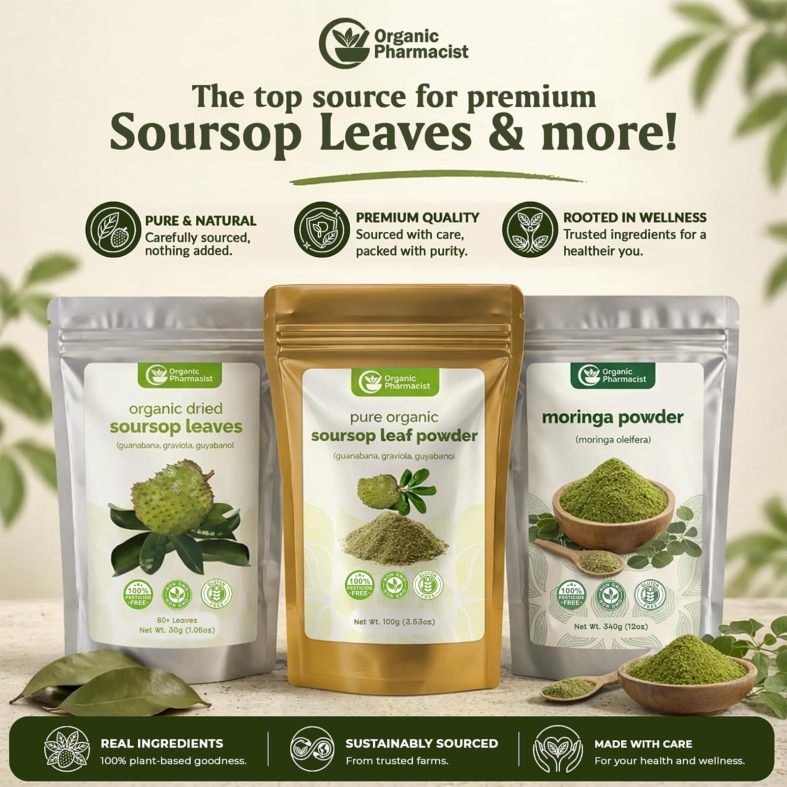 Soursop leaves for refreshing herbal brews
