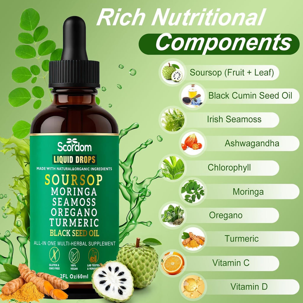 Soursop liquid drops for detox