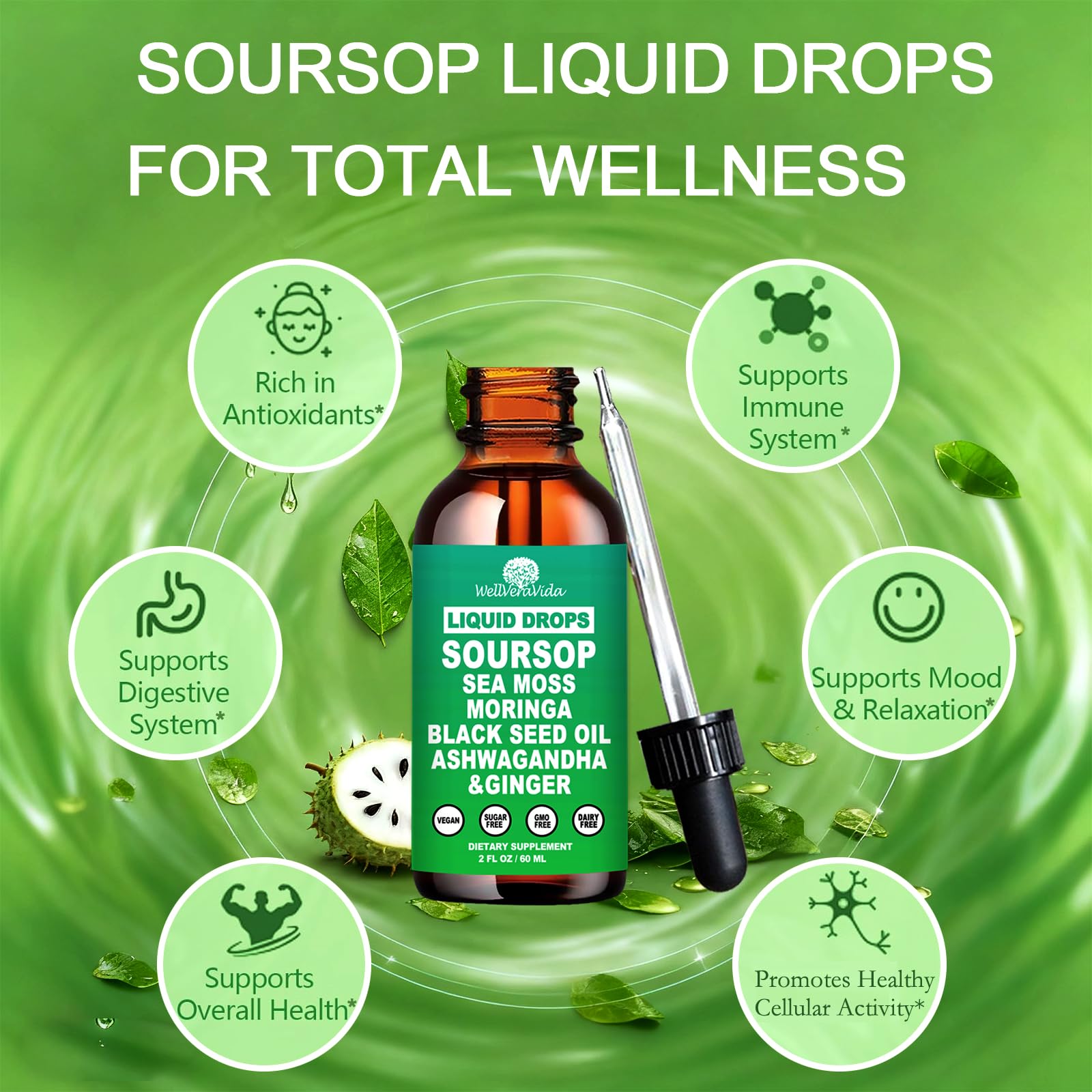 Soursop liquid extract for wellness