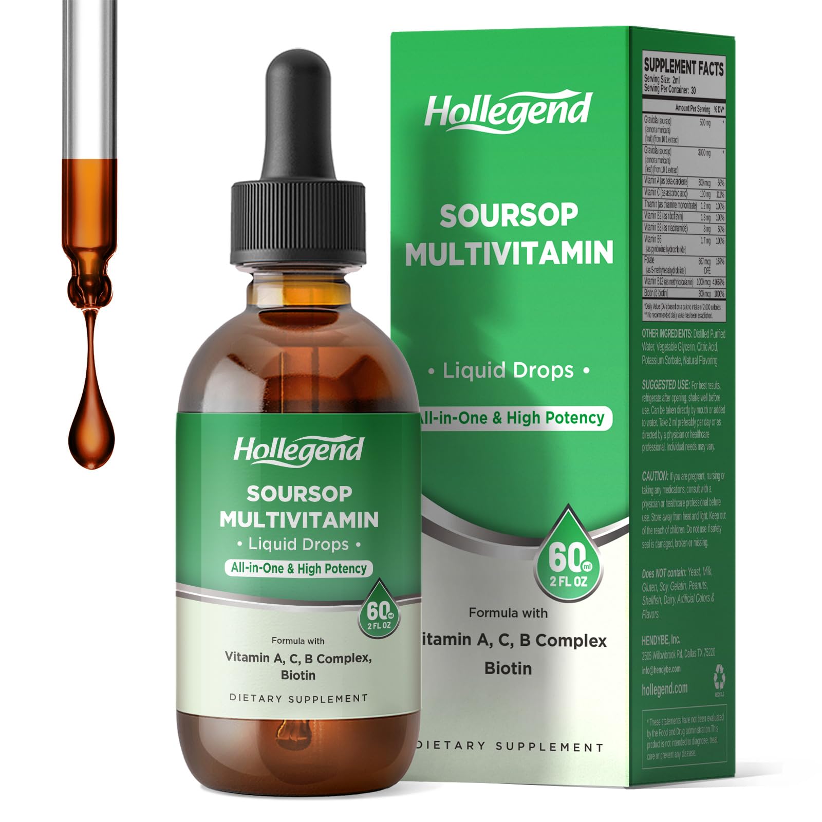 Soursop multivitamin liquid drops