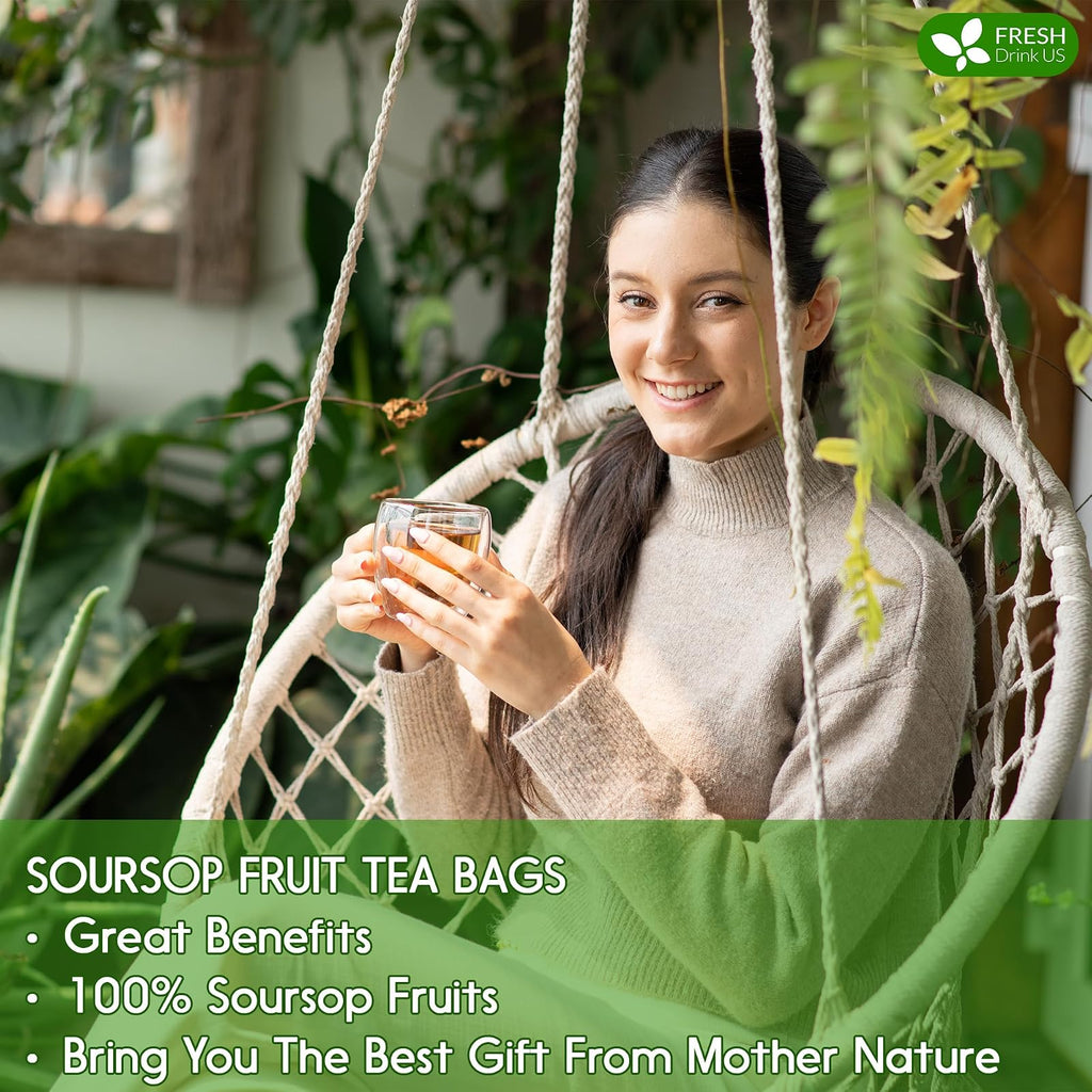 Soursop tea bags for refreshing taste