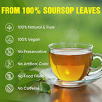 Soursop tea bags rich in antioxidants