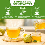 Soursop tea bags rich in antioxidants