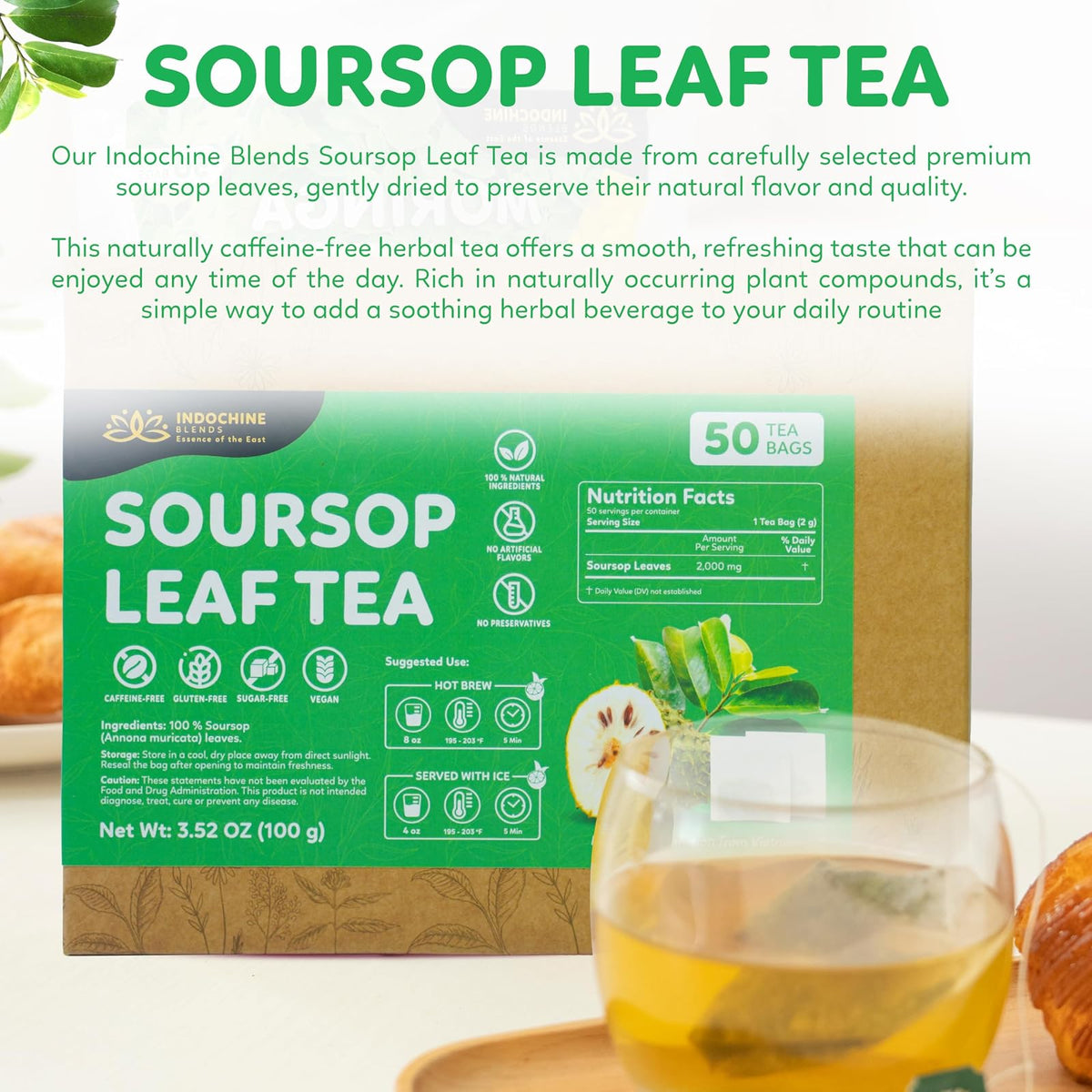 Soursop tea for soothing moments