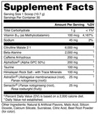 South Beach flavour pre-workout powder