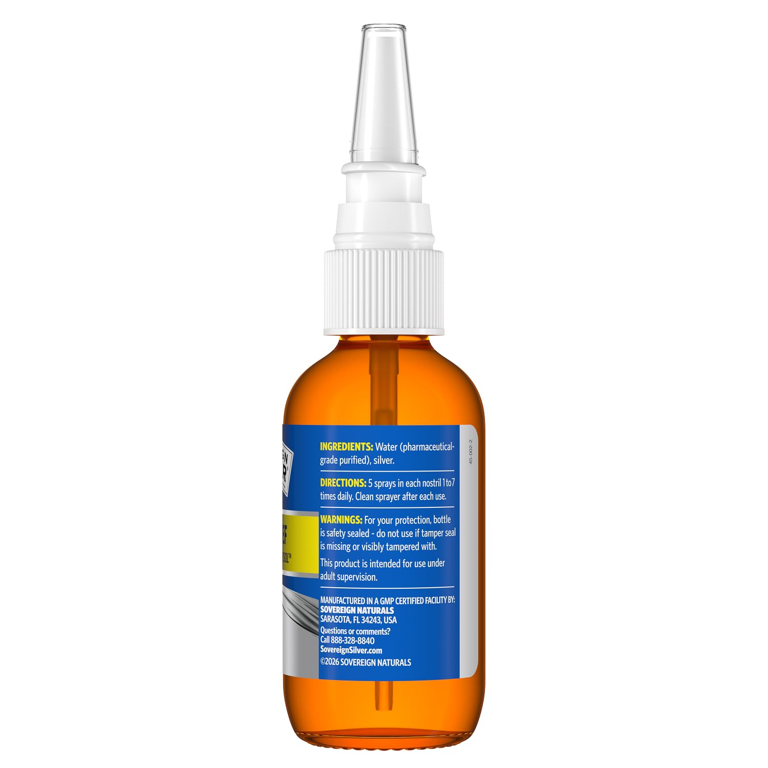 Sovereign Silver for sinus congestion relief