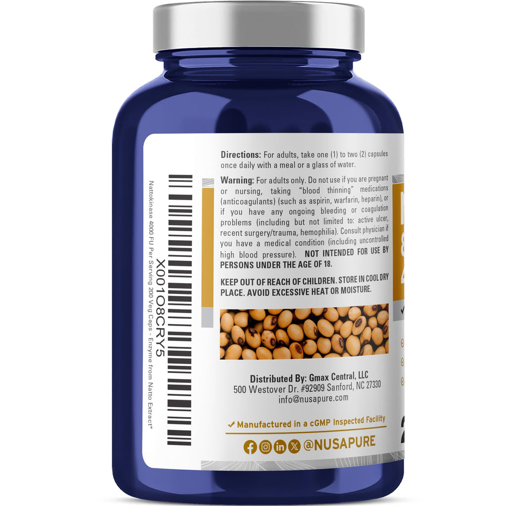 Soy derived Nattokinase benefits