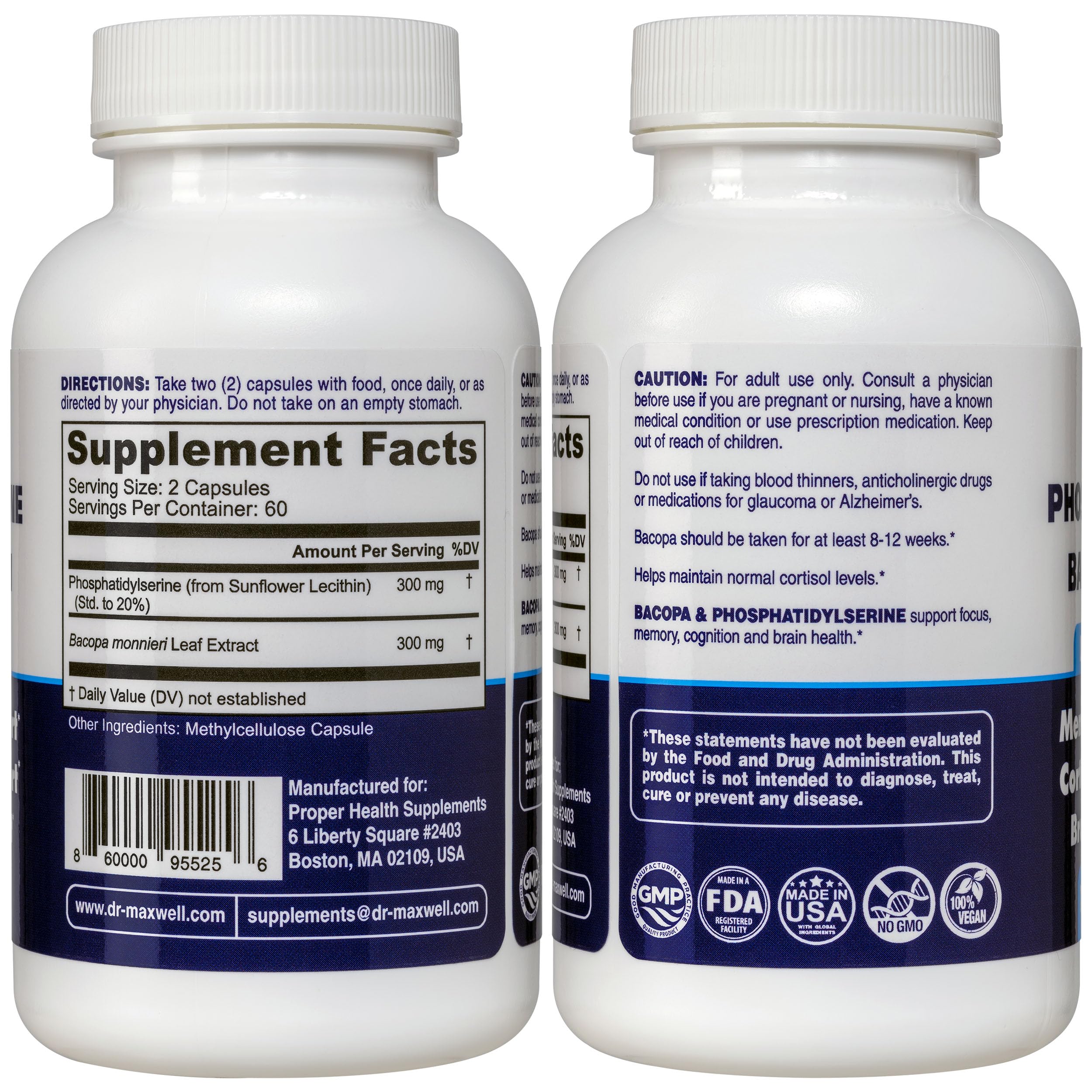 soy free bacopa monnieri capsules