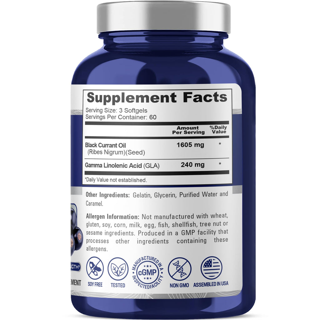 soy-free black currant oil