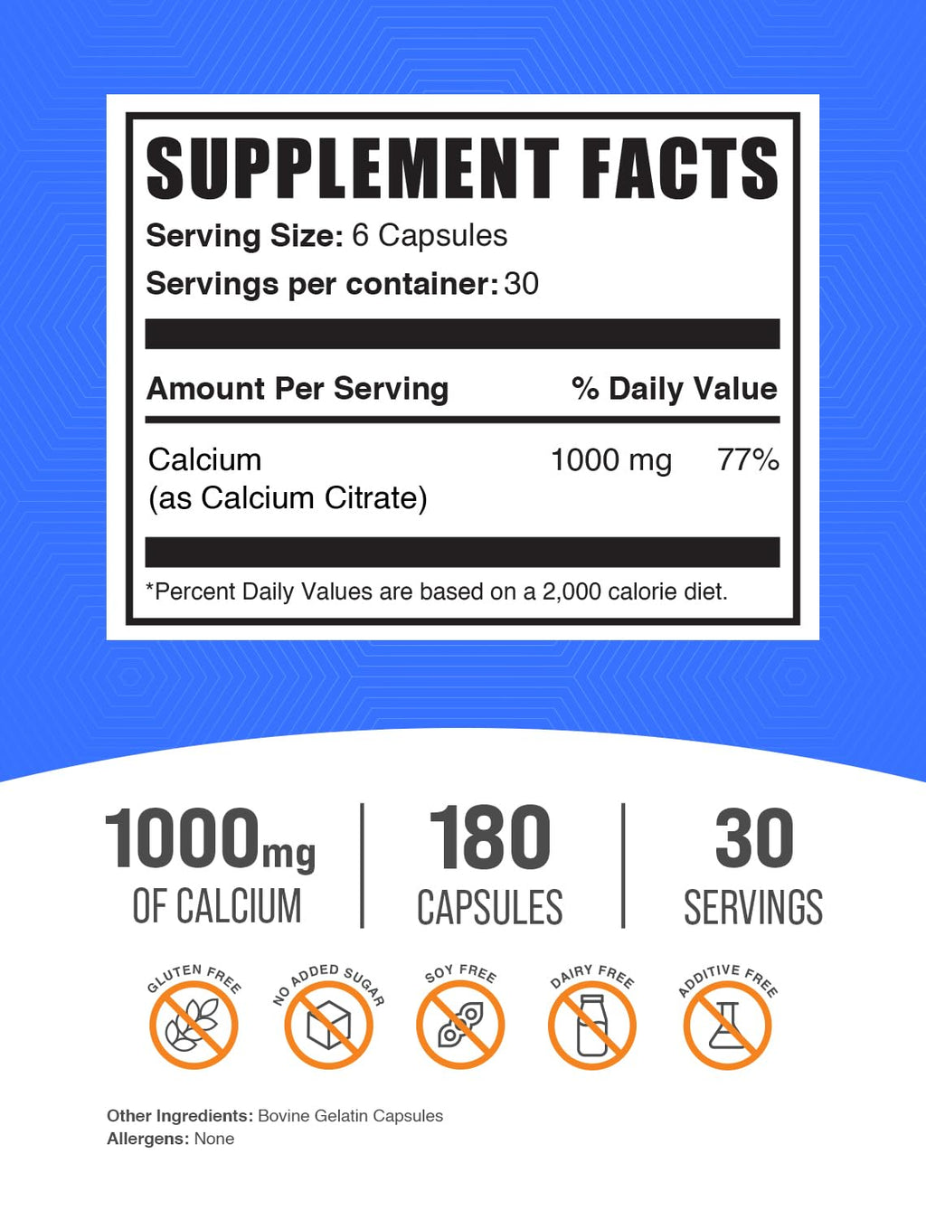 soy free calcium citrate capsules