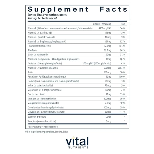 soy free multivitamin and mineral blend