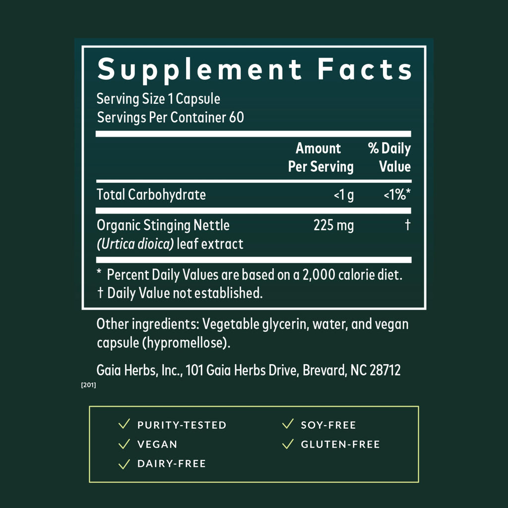 soy-free nettle leaf benefits