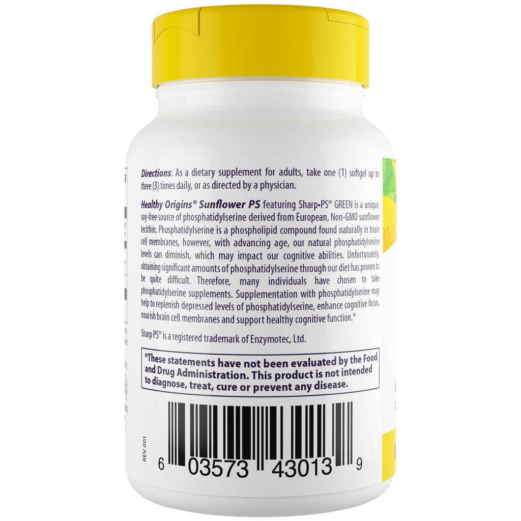 Soy-free phosphatidylserine softgels