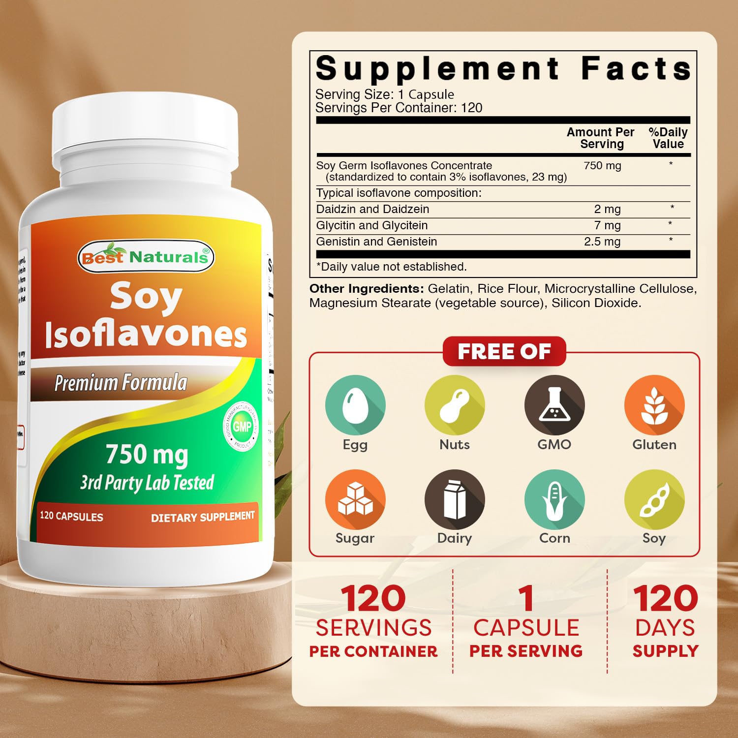 Soy isoflavones multivitamin for men
