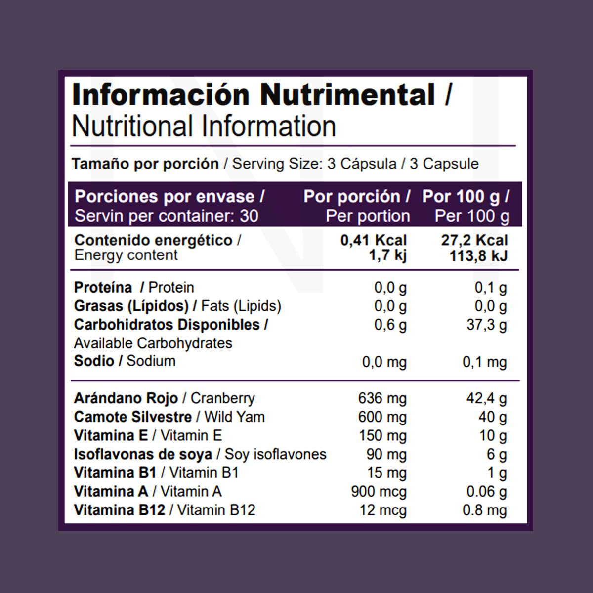 soy isoflavones with blueberry extract