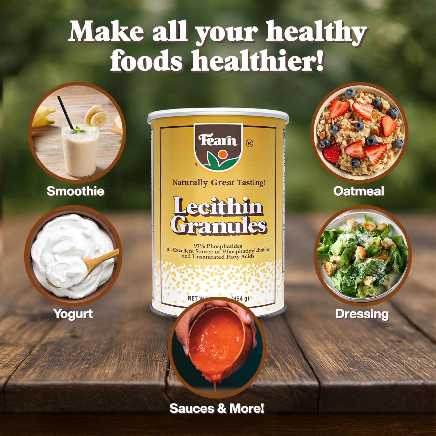 Soy lecithin for better food texture