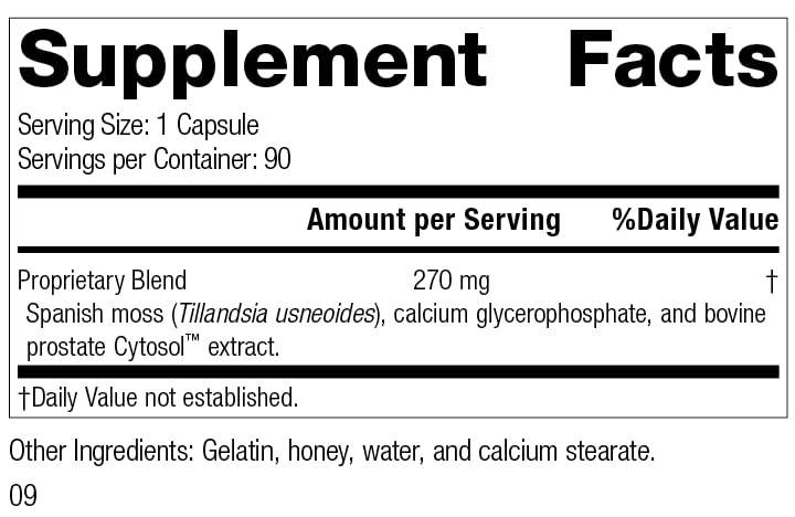 Spanish moss blended supplements