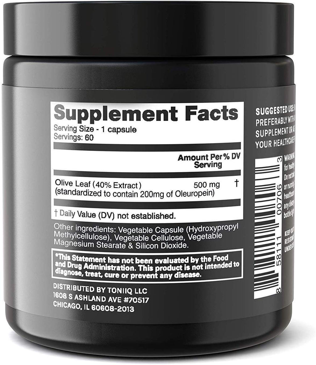 Spanish olive leaf supplement