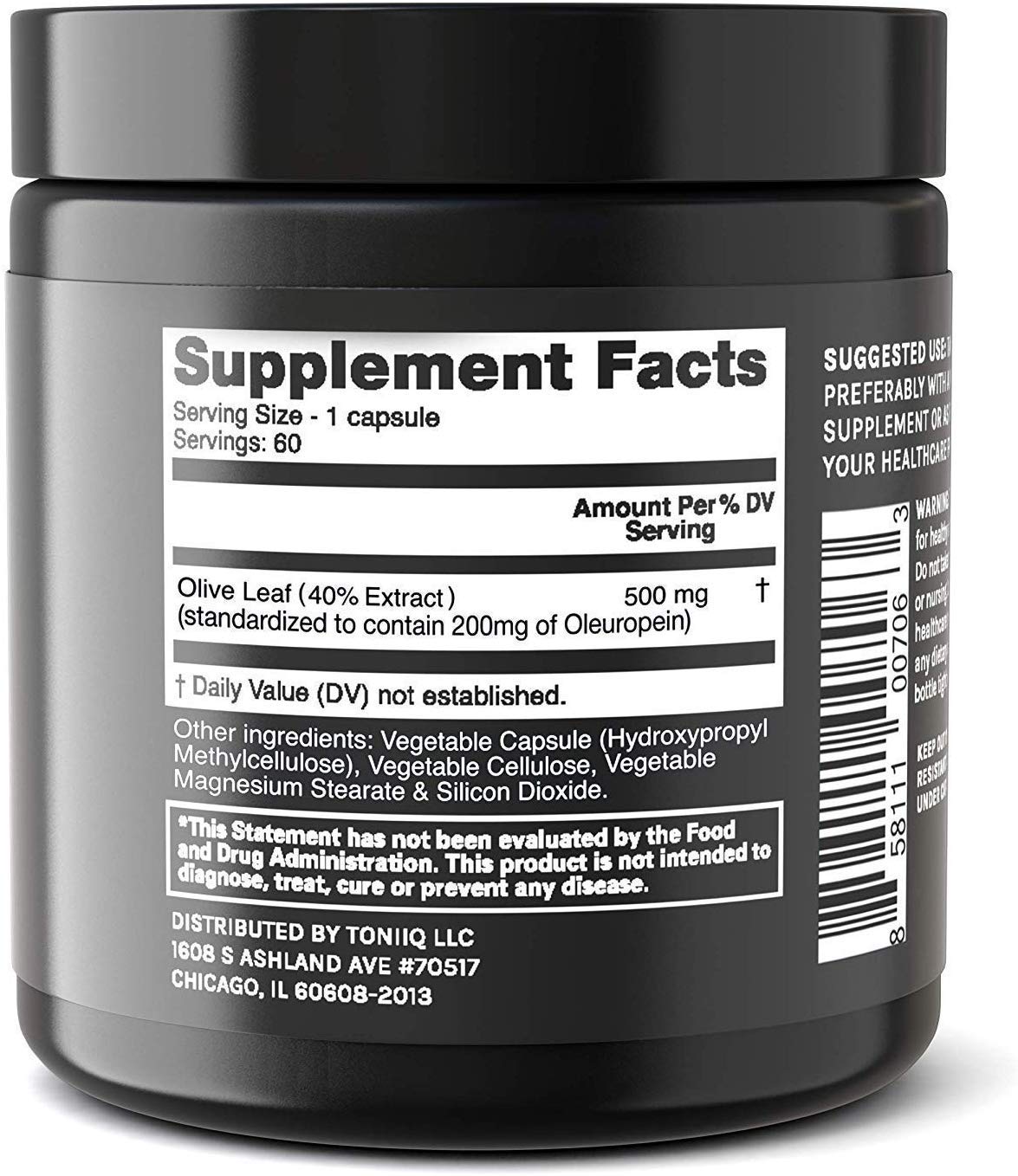 Spanish olive leaf supplement