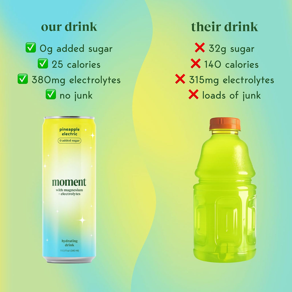 sparkling drink with essential electrolytes