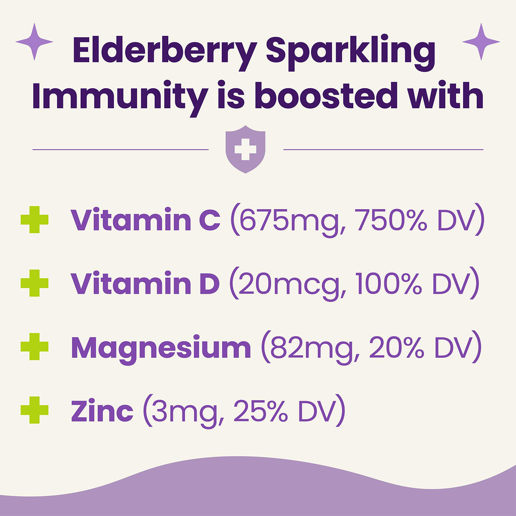 sparkling elderberry water for immunity
