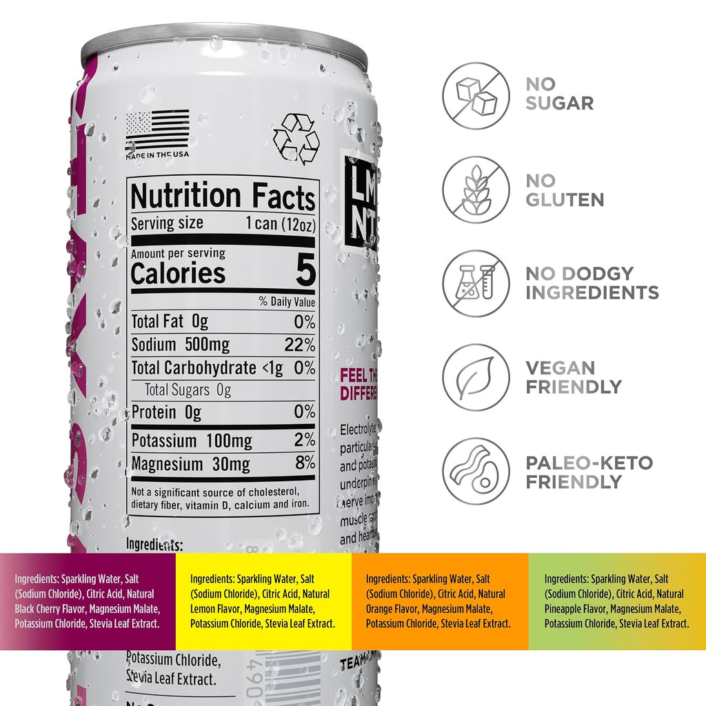 sparkling electrolyte drinks for hydration