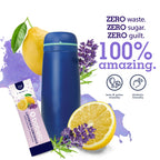 sparkling lavender lemonade beverage