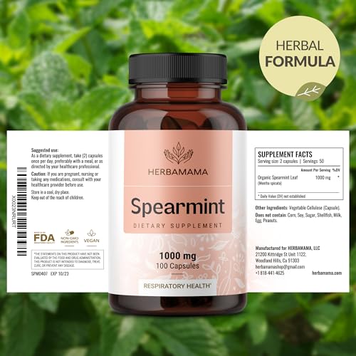 spearmint leaf capsules for gut health