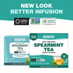 Spearmint tea bags for refreshing taste