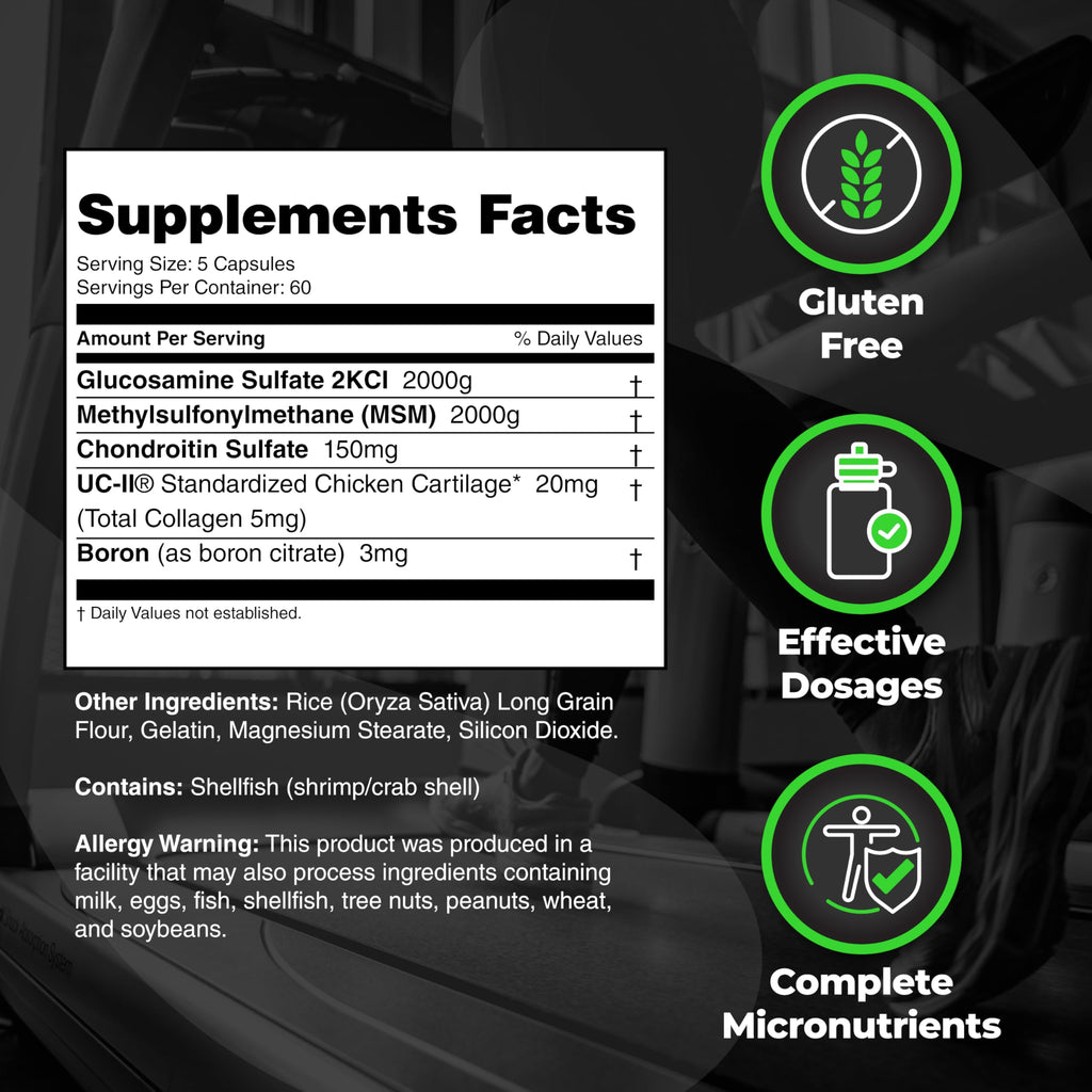 Species Nutrition Arthrolyze Joint Repair Supplement with UC-II Collagen, MSM, Glucosamine & Chondroitin - 300 Capsules of High Potency Joint Support - 5