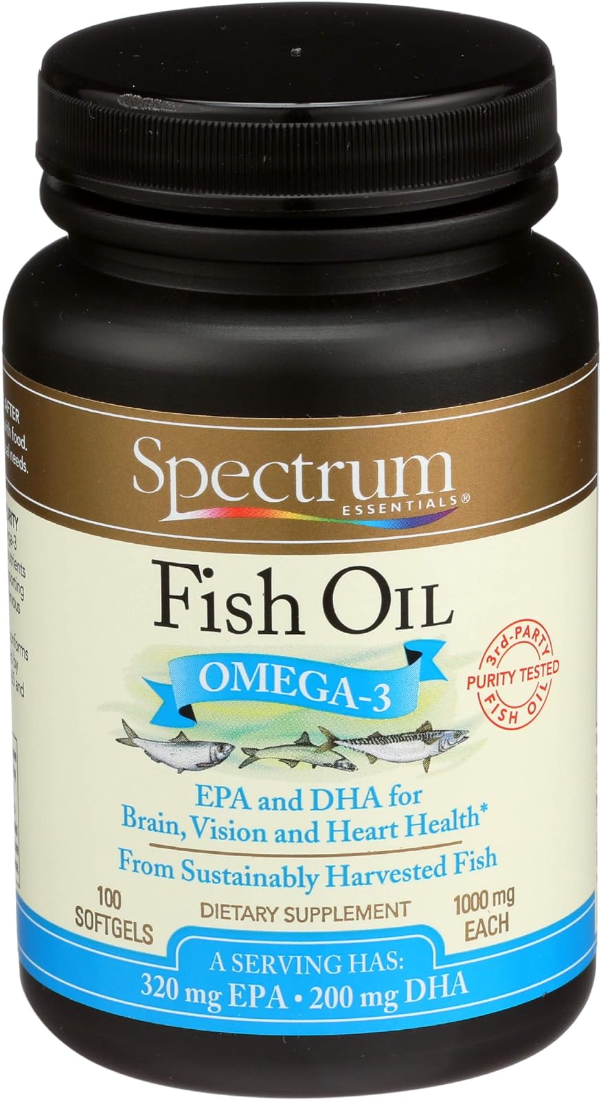 Spectrum Essentials fish oil softgels