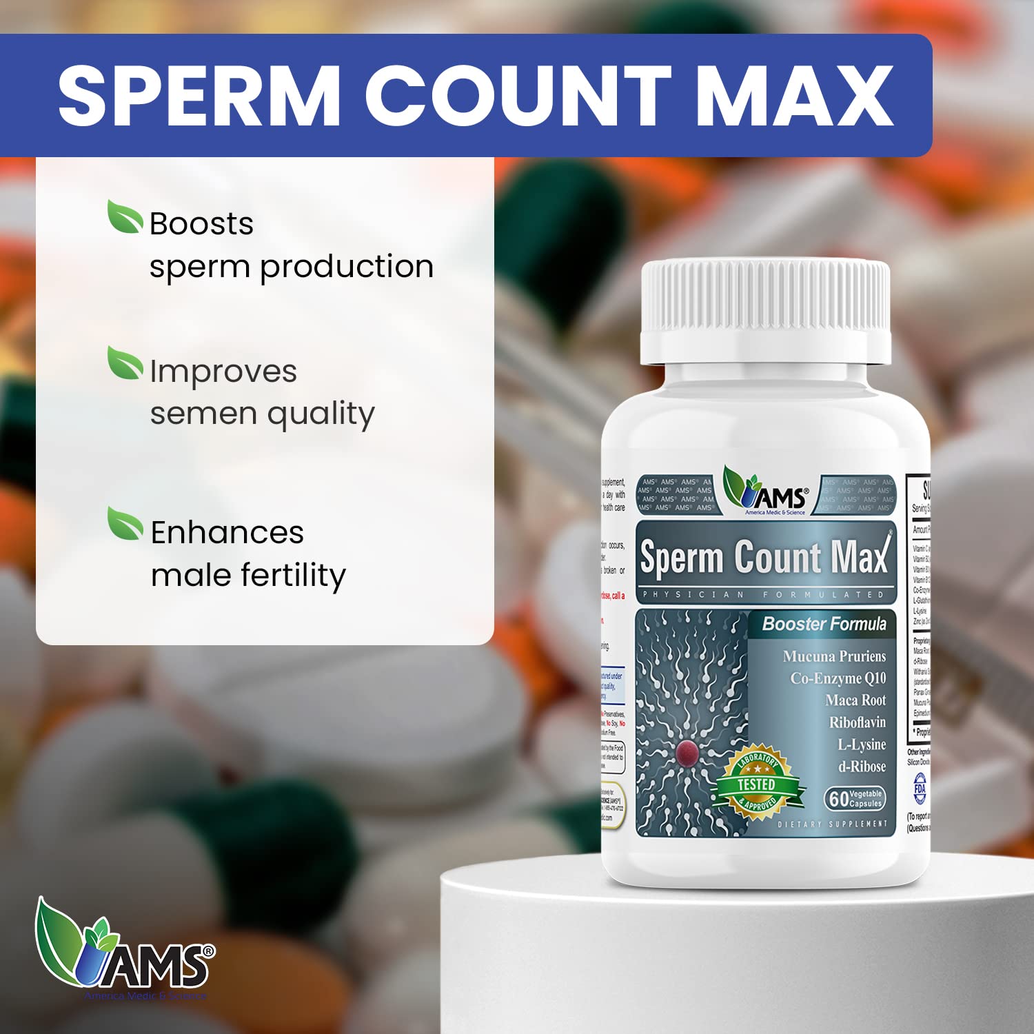 Sperm Count Max for fertility support