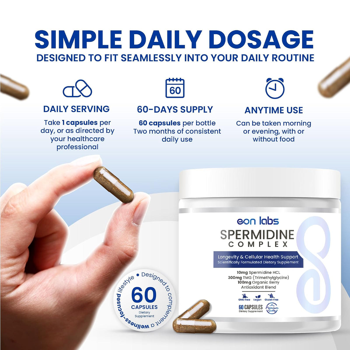 Spermidine complex for healthy aging