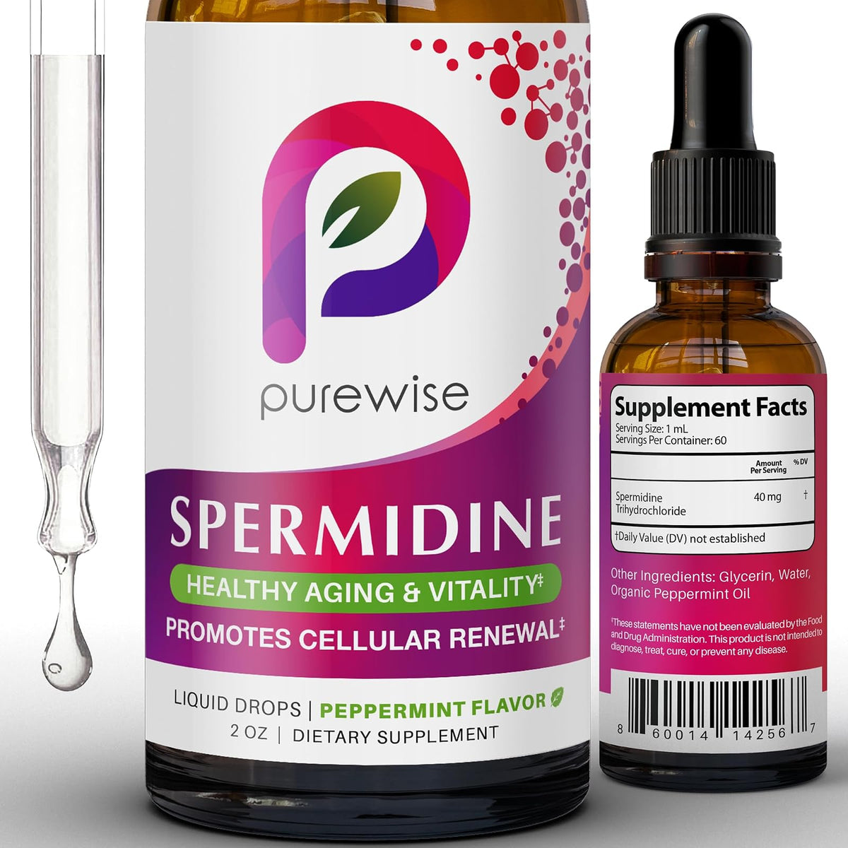 Spermidine liquid drops for vitality