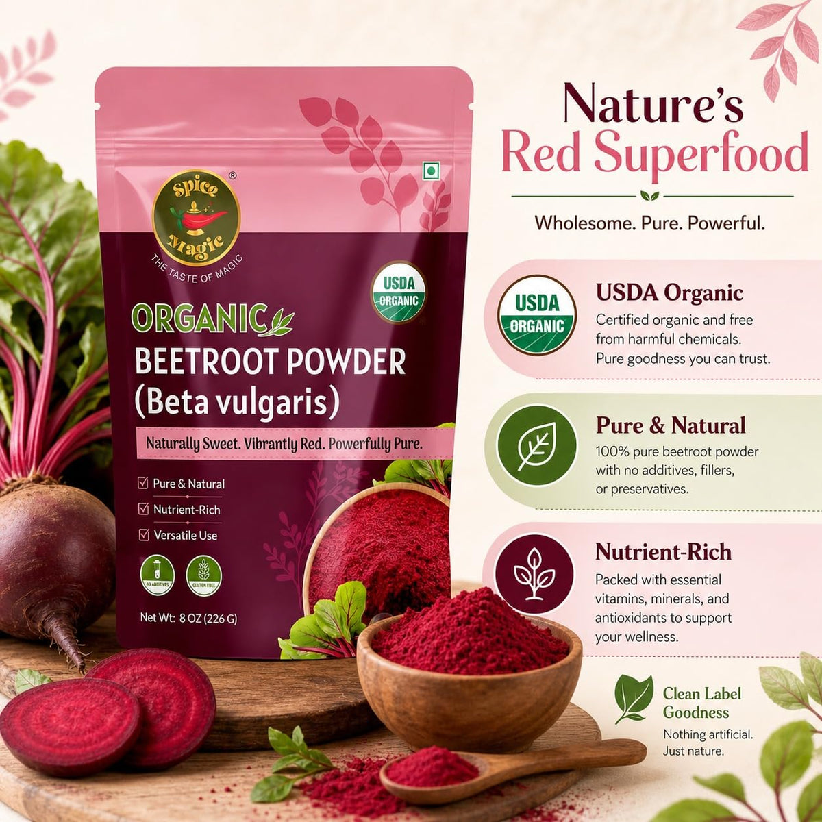 Spice Magic beet root powder health benefits