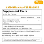 spiced ginger cinnamon tea bags