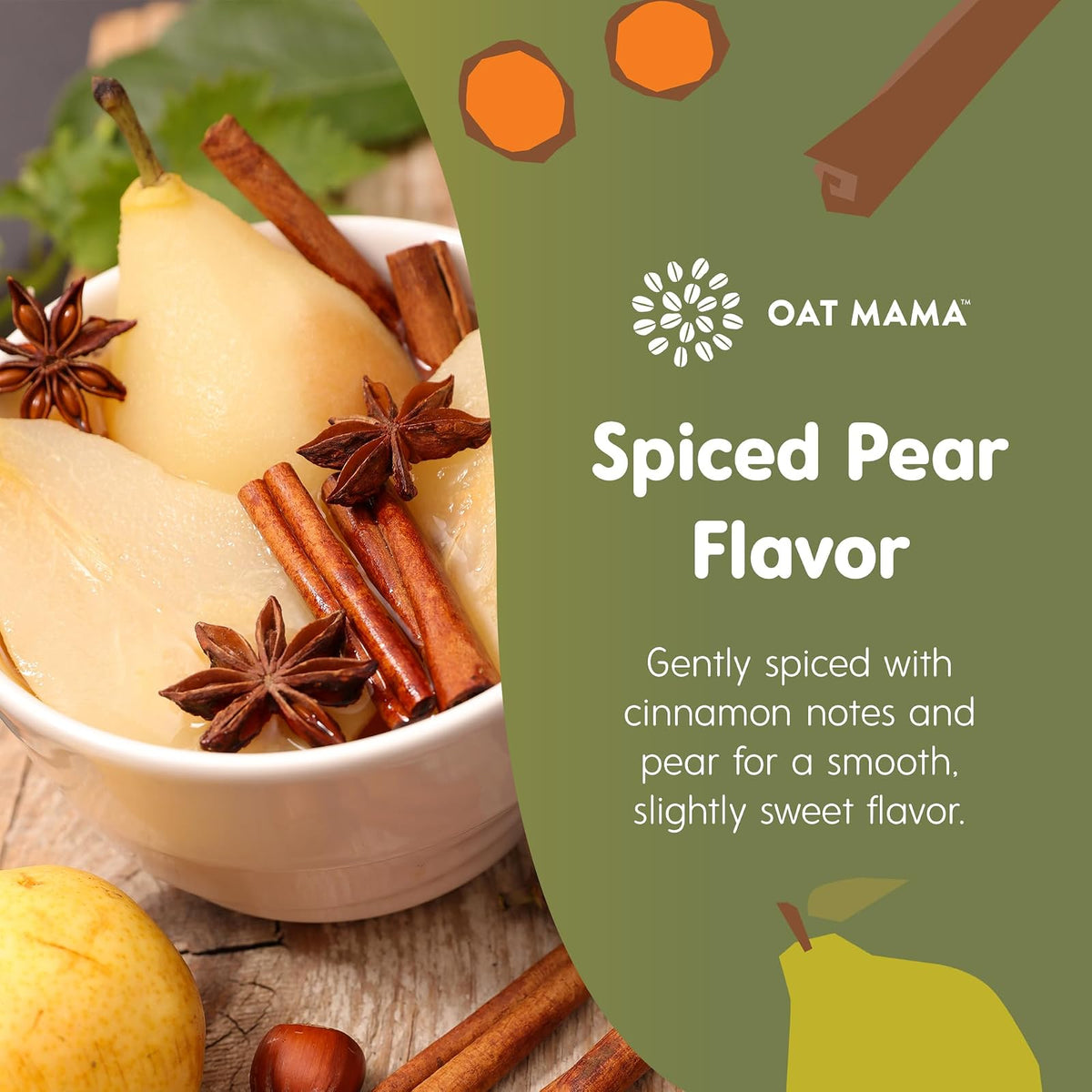 spiced pear flavour postpartum tea bags