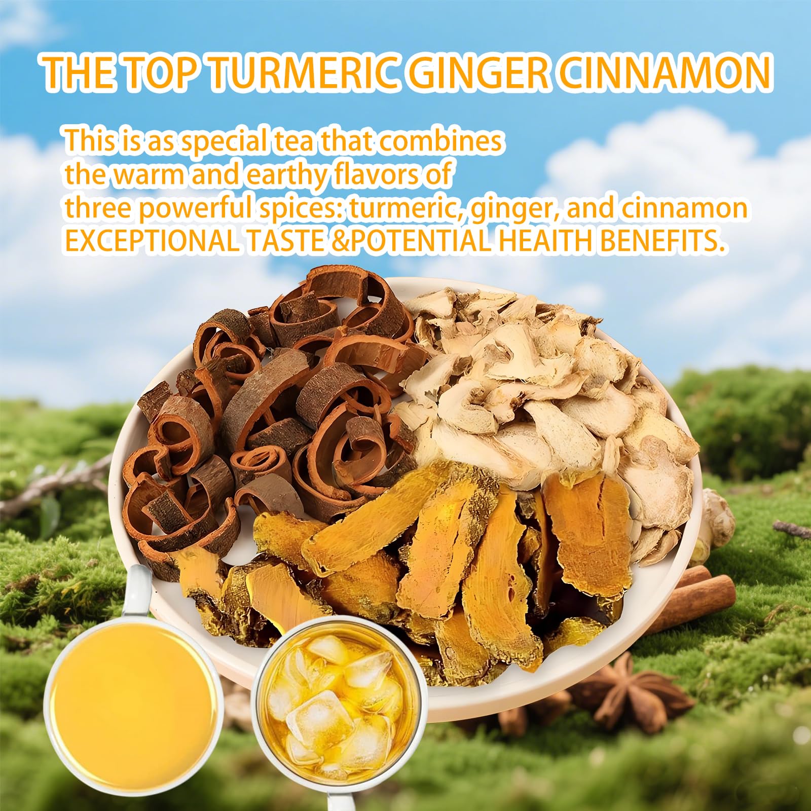 Spiced turmeric ginger tea for immune support