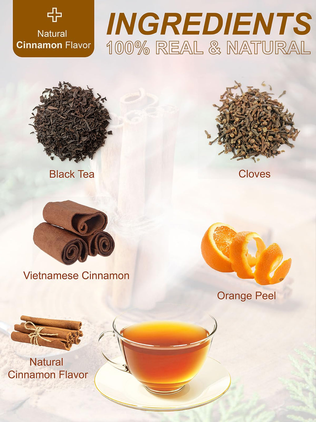 spicy black tea with warming cinnamon