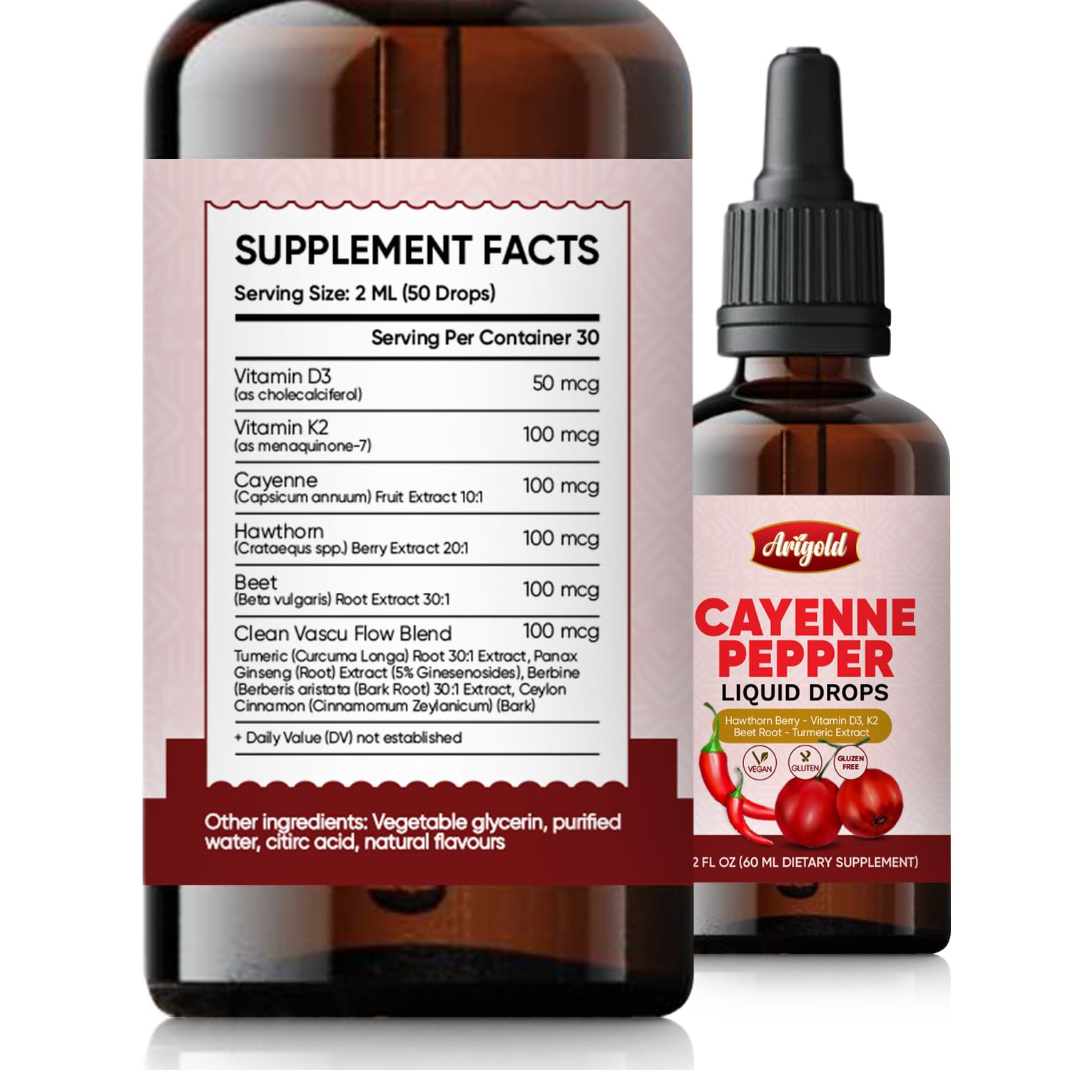 Spicy cayenne drops for added flavour
