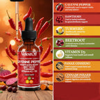 Spicy cayenne pepper drops for flavour