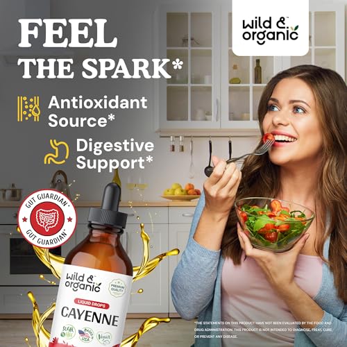 Spicy cayenne pepper drops for health benefits