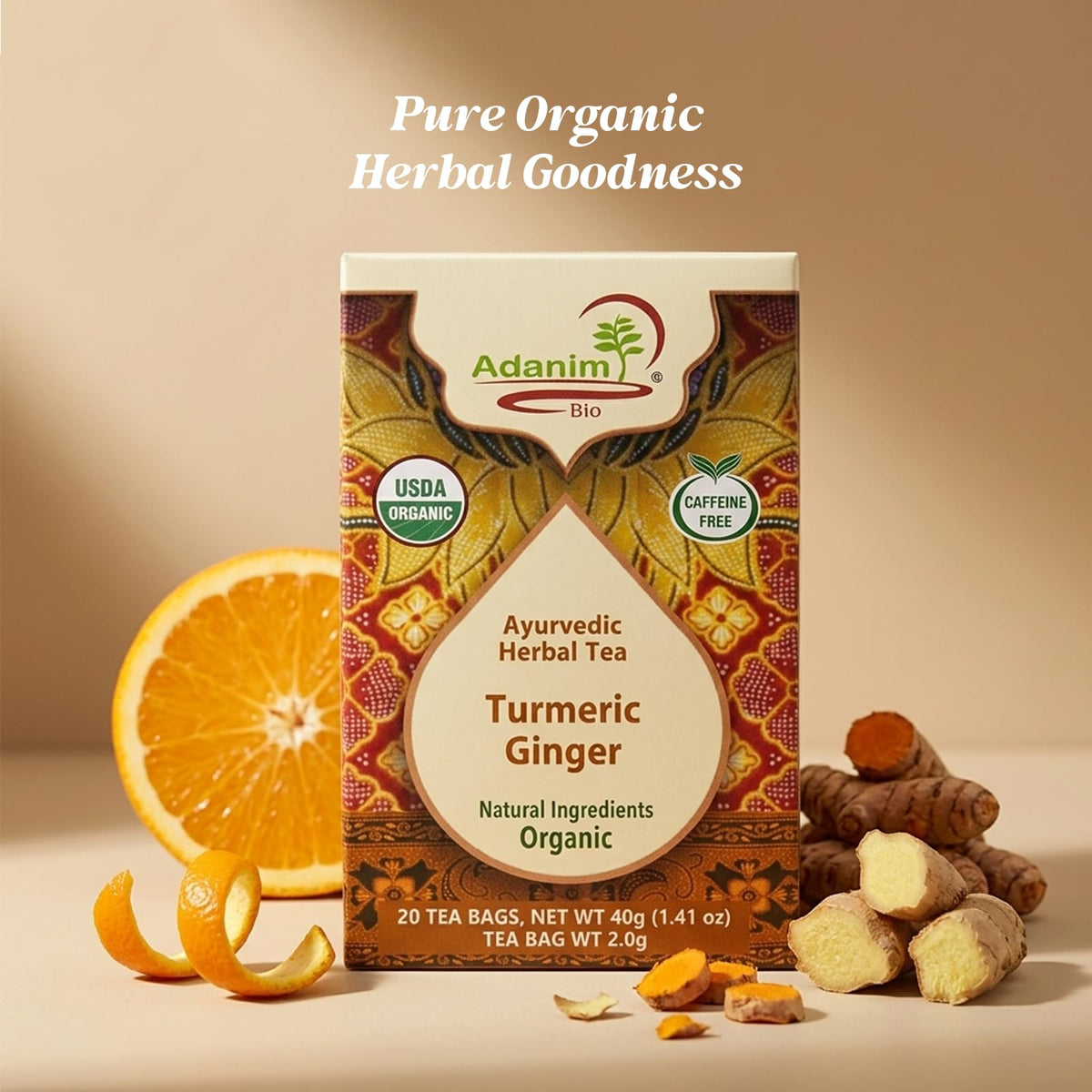 spicy ginger herbal tea blend